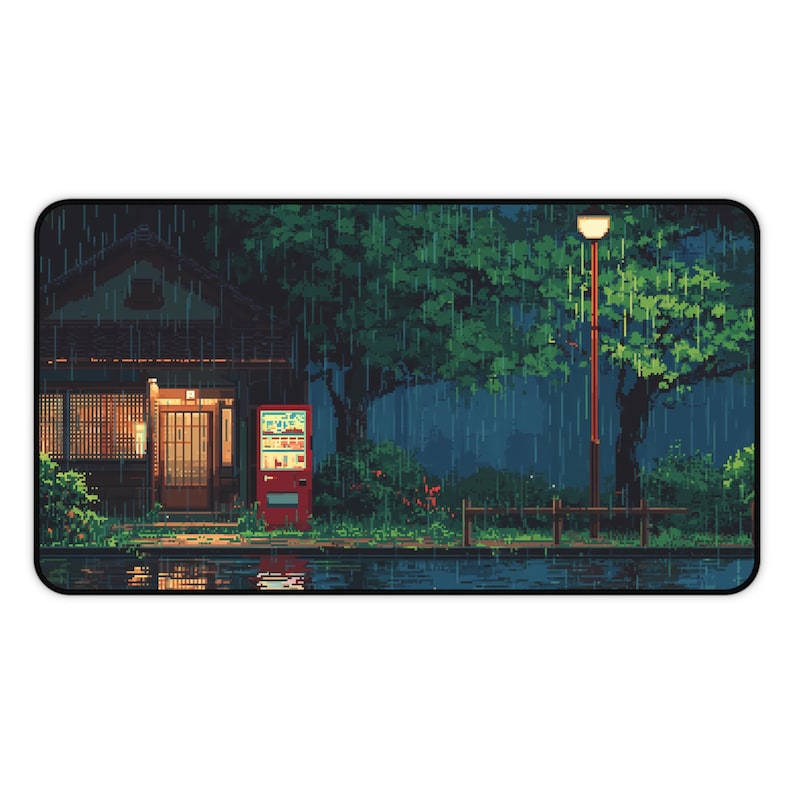 8-bit Japan Deskmat: Studio Ghibli Pixel Art Gaming Mousepad - Etsy