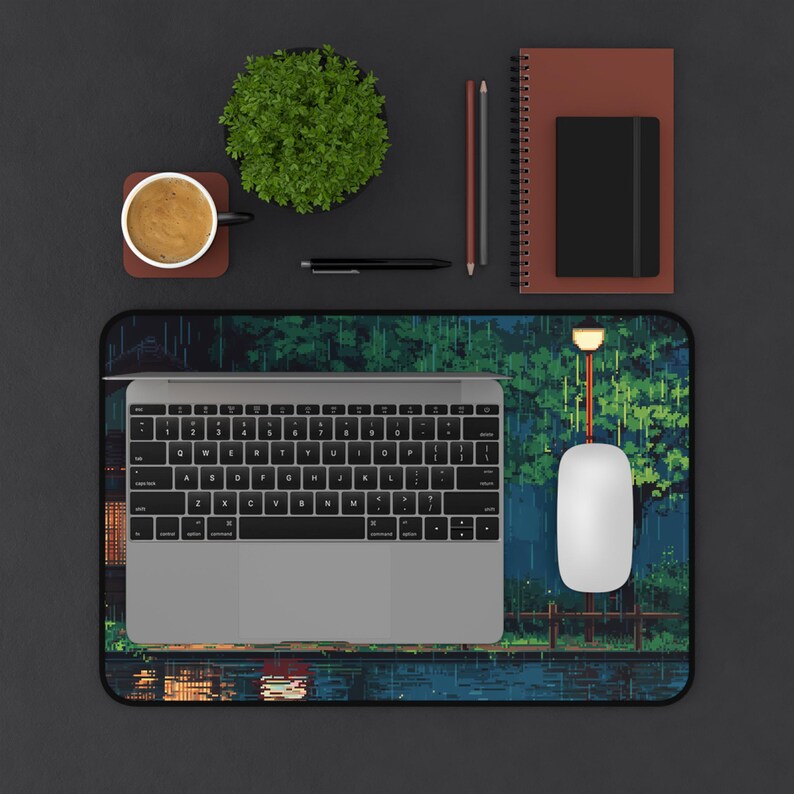 8-bit Japan Deskmat: Studio Ghibli Pixel Art Gaming Mousepad - Etsy