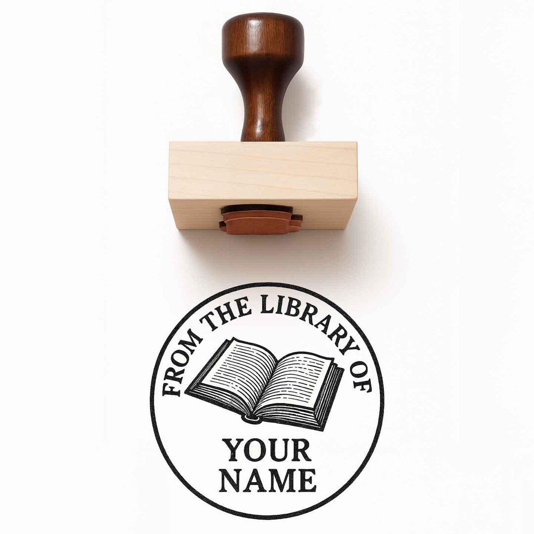Personalized Book Stamp – From the Library Of, Wood Mounted - Etsy