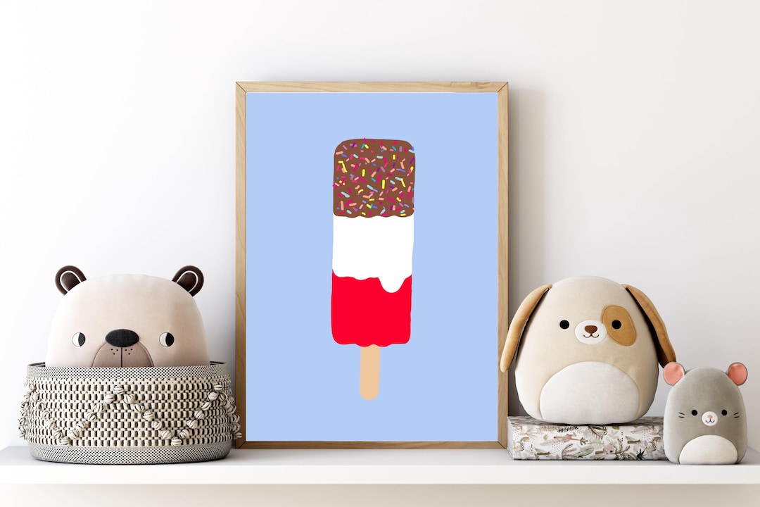 Fab Ice Lolly Wall Art, Fun Printable Summer Decor, 2580x3508px JPEG ...