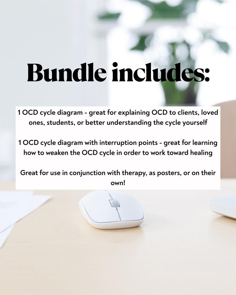 OCD Cycle Bundle - for Therapists, Clients, Teachers | OCD, Anxiety ...