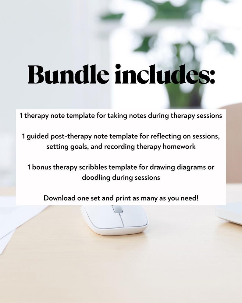 Therapy Notes Bundle - Template for Therapy Clients | OCD, Anxiety ...