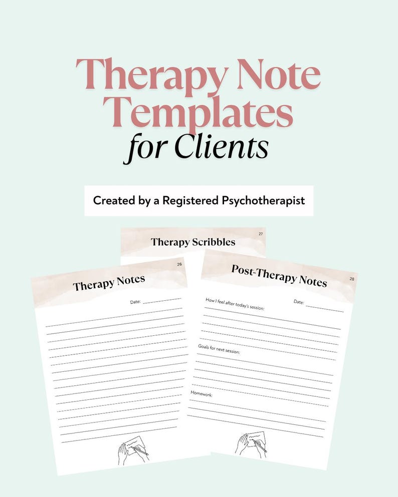 Therapy Notes Bundle - Template for Therapy Clients | OCD, Anxiety ...