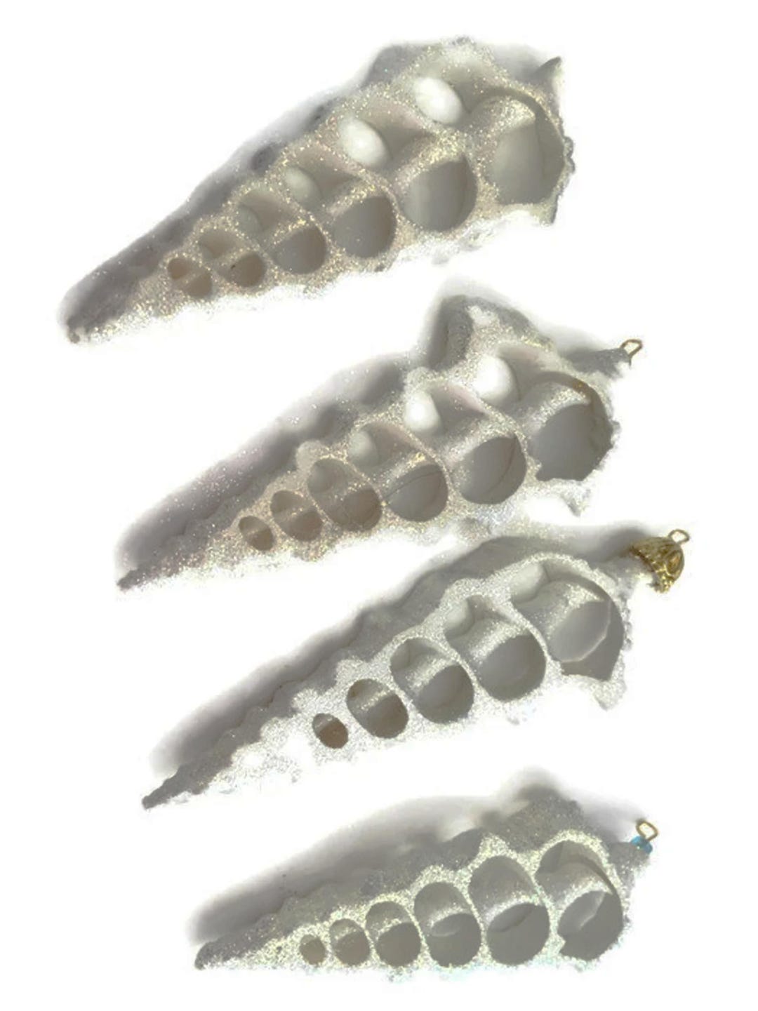 Conch Shell Slice Pendants, Real Conch Shell Slices, Blue Violet or ...