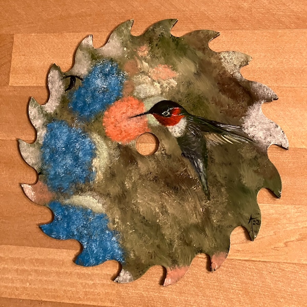 Painted Hummingbird - Etsy