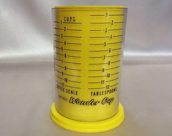 Wonder Cup, Metric Measuring Cup, Coffee Measuring, Dry Measuring ...