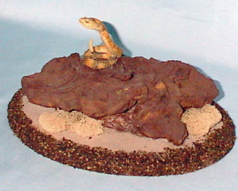 Resin Miniature Lifelike Rattlesnake Figurine Display - Etsy