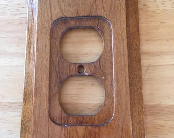 Wood Outlet Cover - Etsy