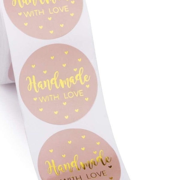 Handmade With Love Stickers - Etsy