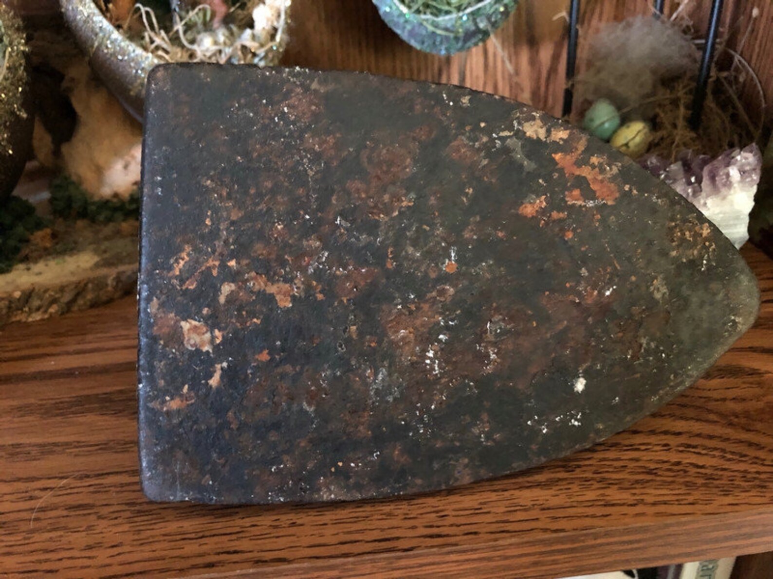 Black Antique Sad Iron From the 19th Century, Rustic Home Decor, Door ...