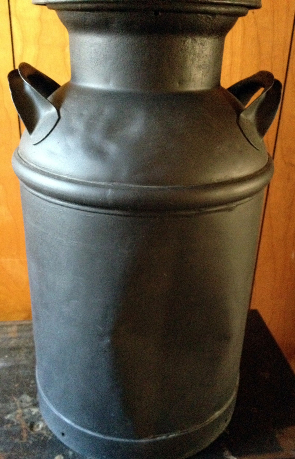 Hand Painted Winter Farm Large Milk Can, Vintage Rustic Home Decor - Etsy