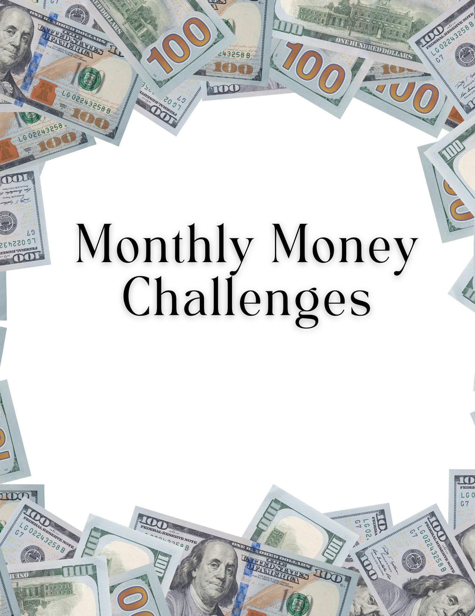 Monthly Money Challenges - Etsy