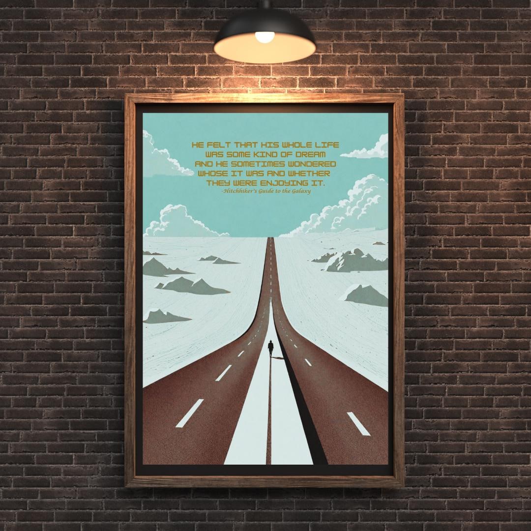 Hitchhiker's Guide to the Galaxy Quote, Printable Wall Art, Science ...