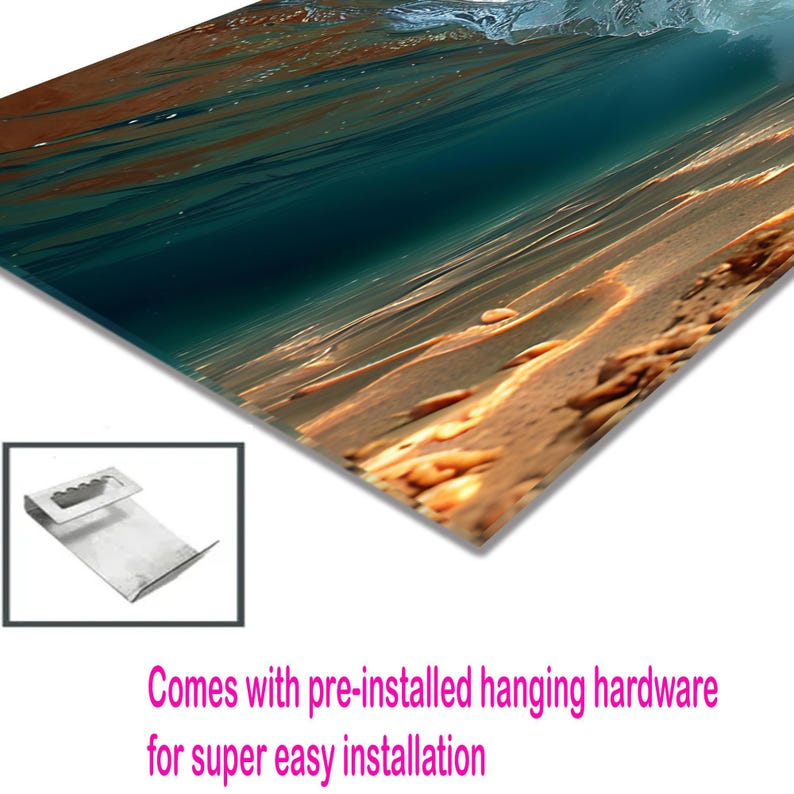 Tempered Glass Ocean Wave Wall Art, Beach Seascape, Coastal Decor - Etsy