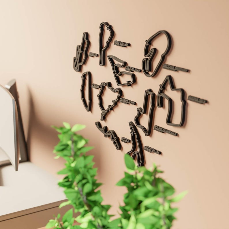 Nurburgring 3D Printed Wall Art: Custom Race Track Decor - Etsy