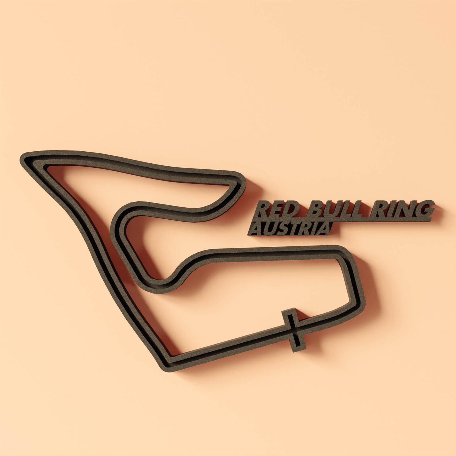 Red Bull Ring 3D Printed Wall Art: Custom Race Track Decor - Etsy