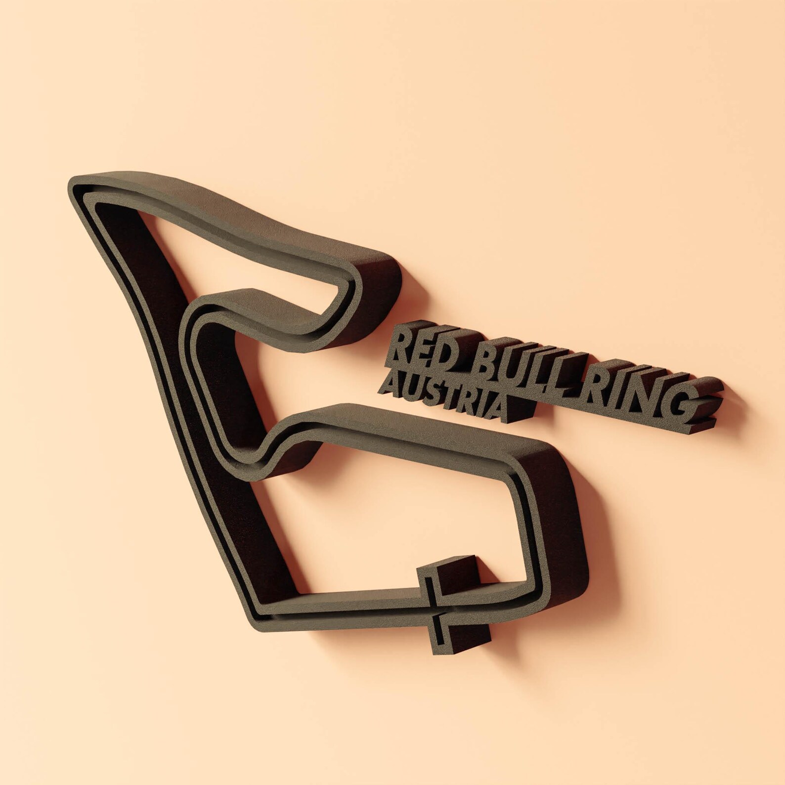 Red Bull Ring 3D Printed Wall Art: Custom Race Track Decor - Etsy
