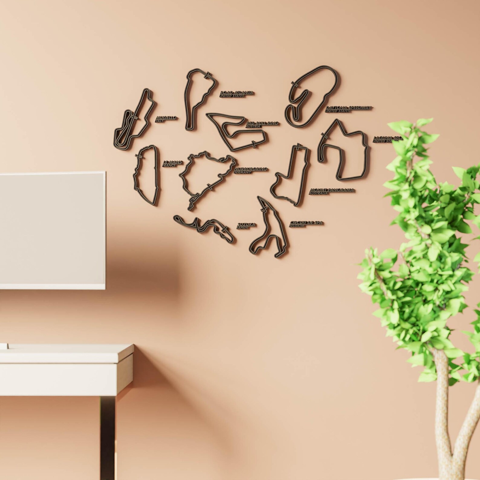 Red Bull Ring 3D Printed Wall Art: Custom Race Track Decor - Etsy