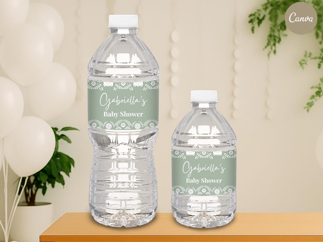 Cielito Lindo Water Bottle Label, Printable Talavera Fiesta Decor, Mi ...