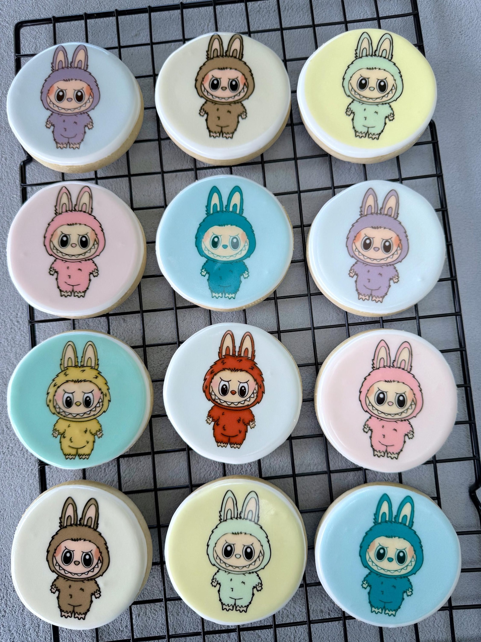 1 Dozen Sugar Cookies, 1 Dozen Labubu Cookies, Labubu Cookies, Labubu ...