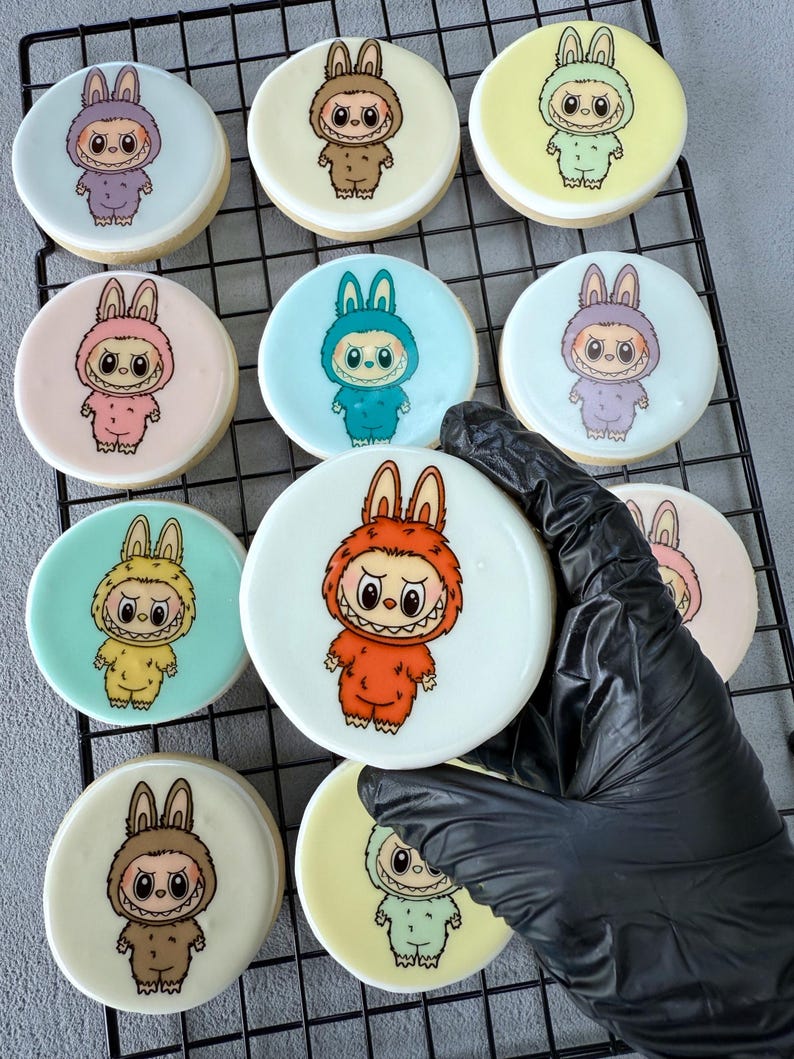 1 Dozen Sugar Cookies, 1 Dozen Labubu Cookies, Labubu Cookies, Labubu ...