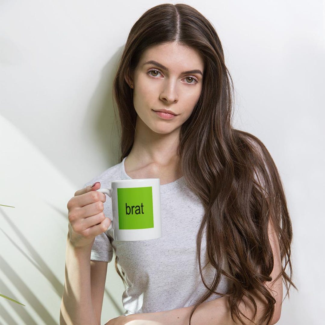 BRAT Mug – Charli XCX Inspired Aesthetic Cup | in My Brat Era Meme Mug ...