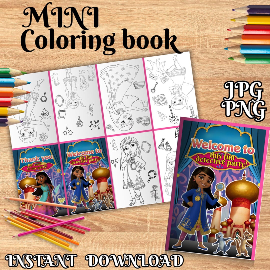 Mira Royal Detective Mini Coloring Book, Mira Kids Gift Keepsake ...