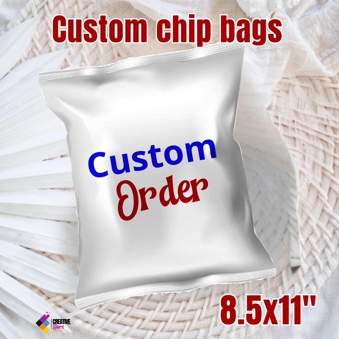 Custom Chip Bag, Party Favor, Birthday Design (digital File) - Etsy