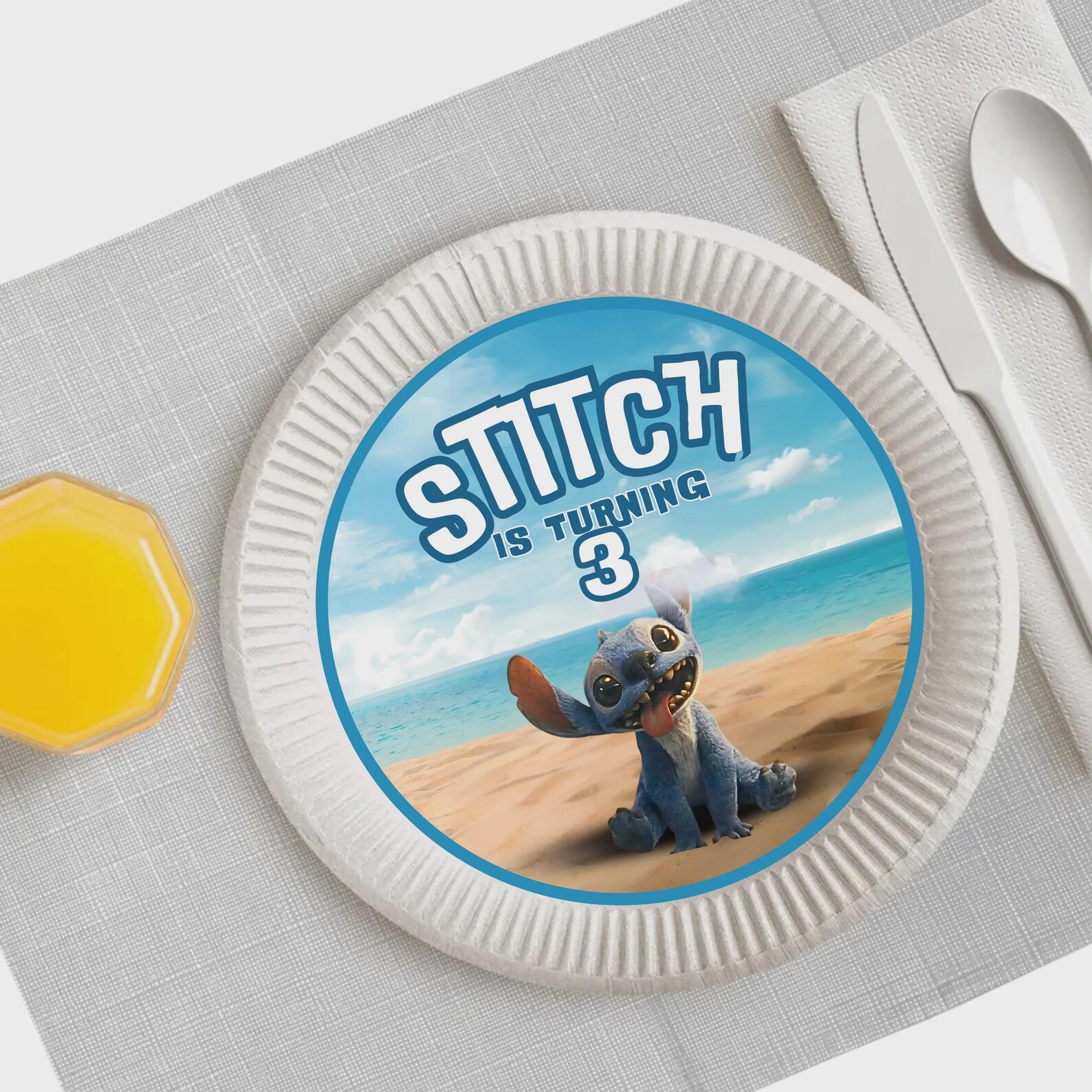 Editable Charger Plate Insert, Stitch Menu Plate, Stitch Charger Plate ...