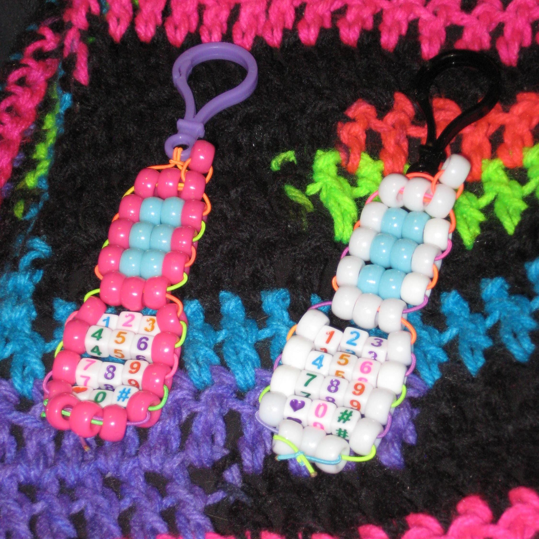 Y2K Kandi Cell Phone Keychain - Etsy