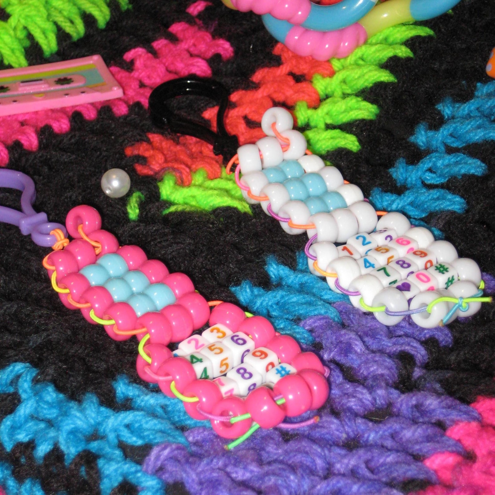Y2K Kandi Cell Phone Keychain - Etsy