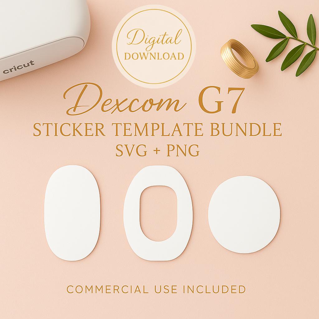 Dexcom G7 Sticker Templates – PNG + SVG | Face + Patch | Commercial Use ...