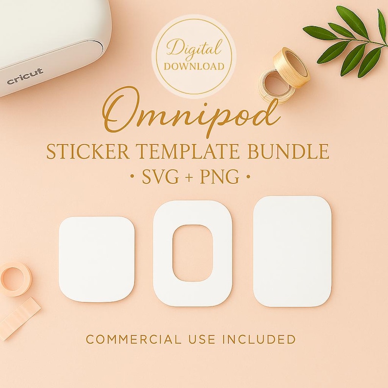Omnipod Sticker Templates – PNG + SVG | Face + Patch | Commercial Use ...