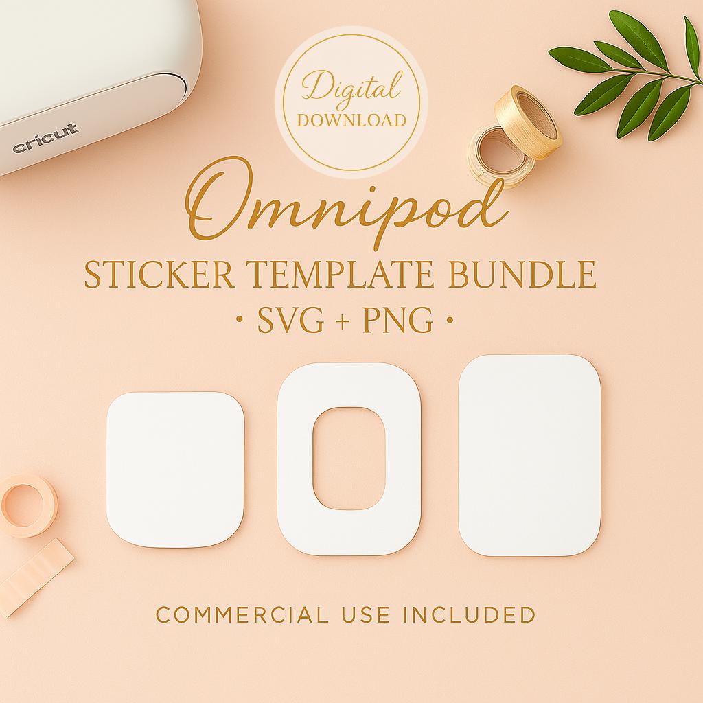Omnipod Sticker Templates – PNG + SVG | Face + Patch | Commercial Use ...