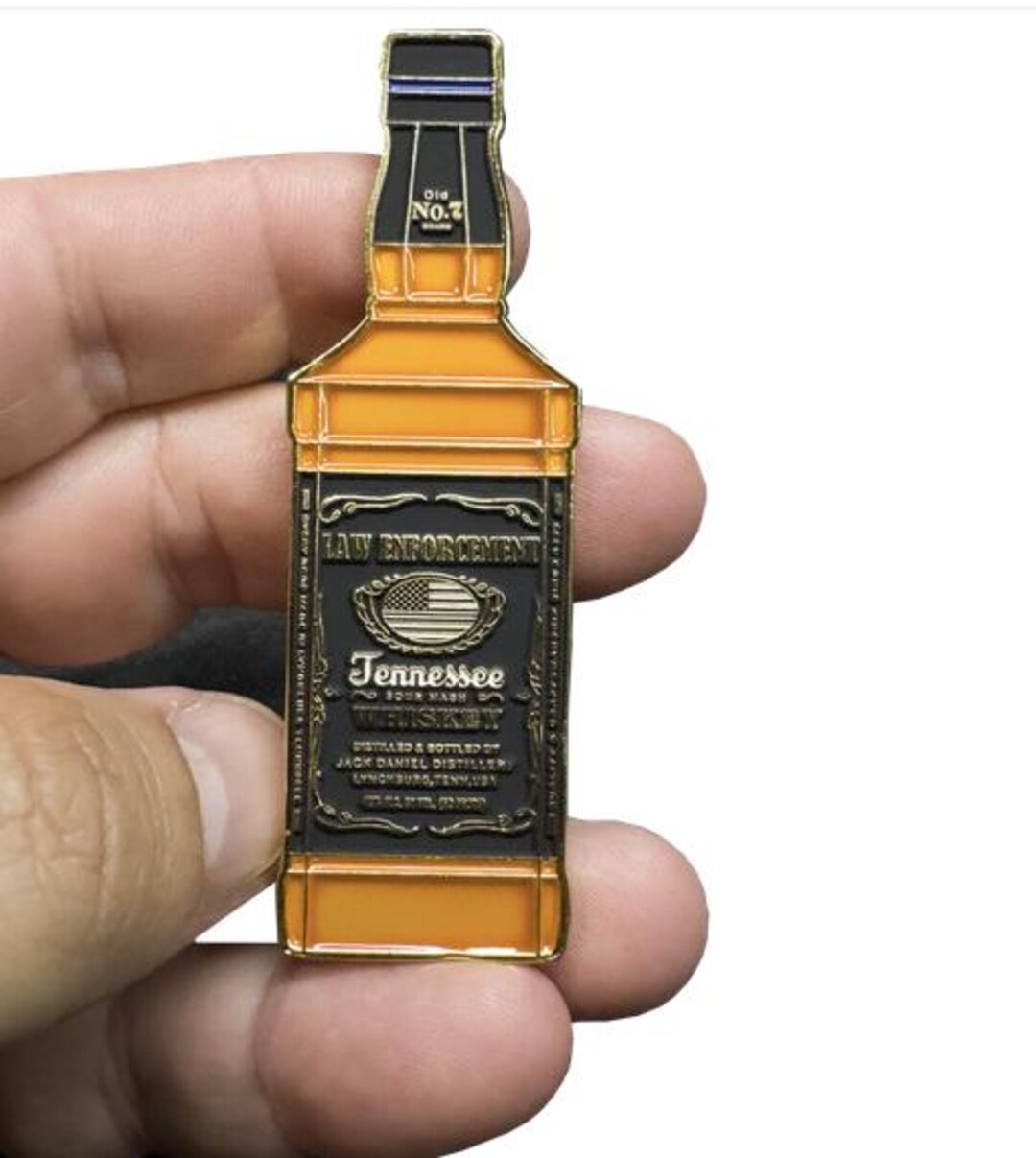 Thin Blue Line Police Challenge Coin - 3 Inch Coin - CBP Officer OFO ...