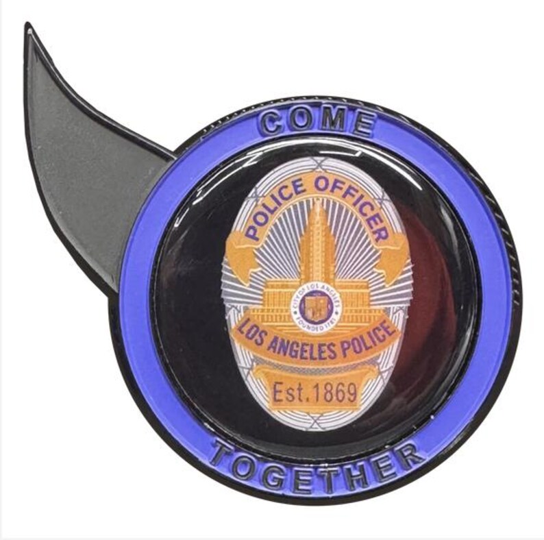 LAPD Challenge Coin - Los Angeles Police Department Come Together - Etsy