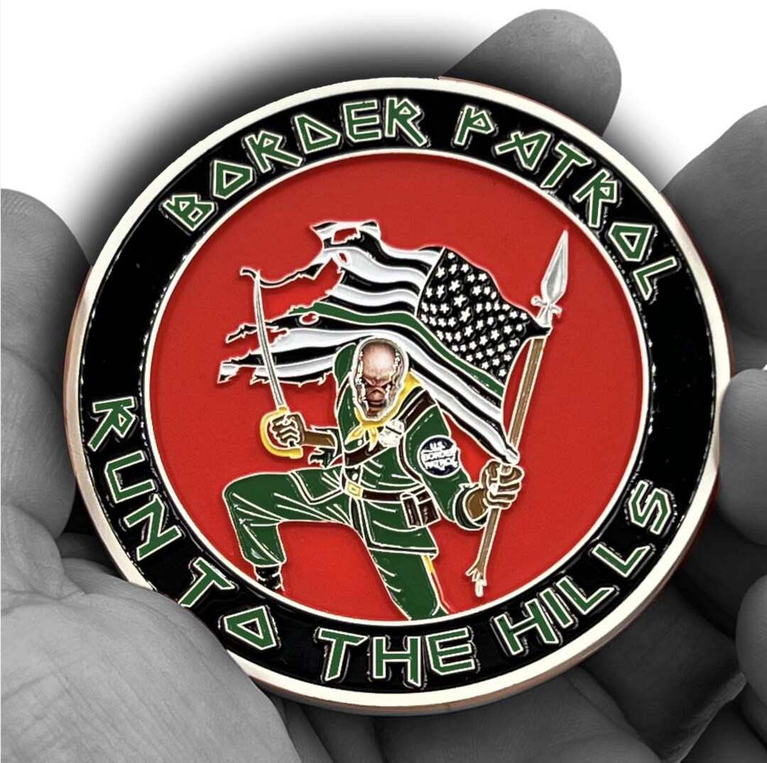 CBP Border Patrol Agent Honor First Zombie Challenge Coin BORTAC Thin ...