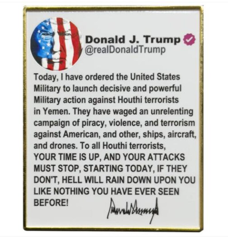 President Trump 47 Challenge Coin - Military Air Strike - Etsy