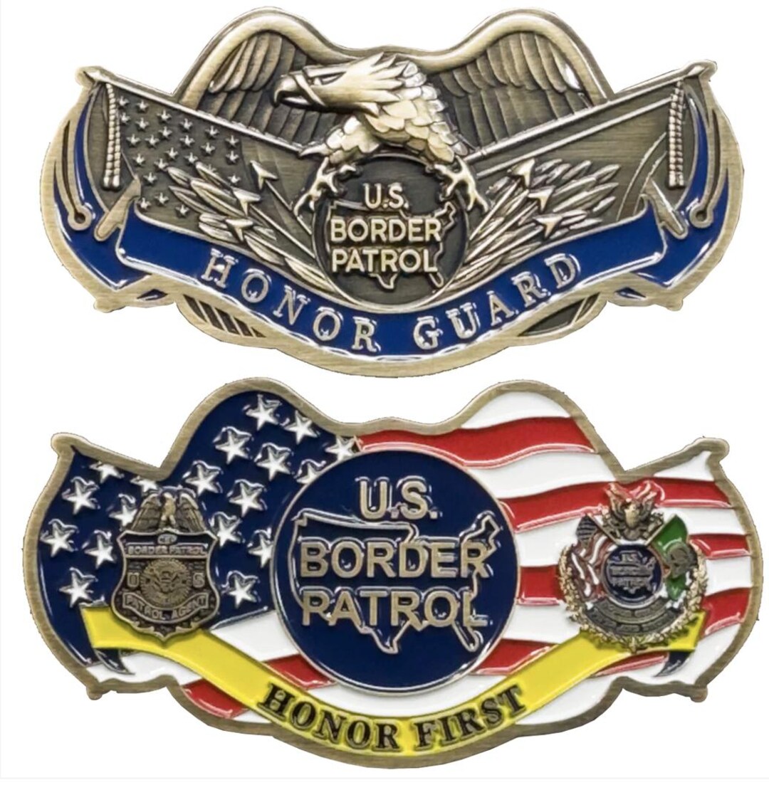 Border Patrol Honor Guard Challenge Coin - BPA Honor First - Etsy