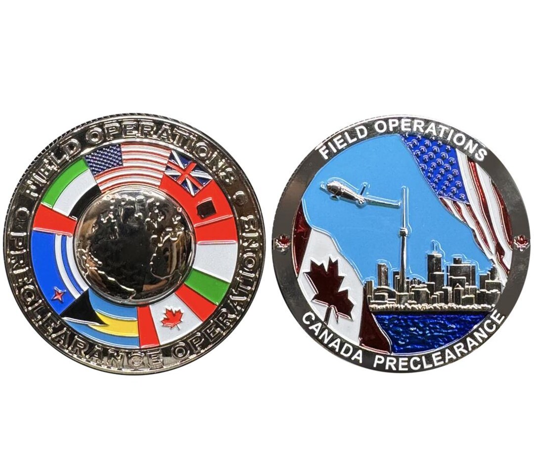 Field Operations Canada Preclearance Field Ops Challenge Coin - CBP OFO ...