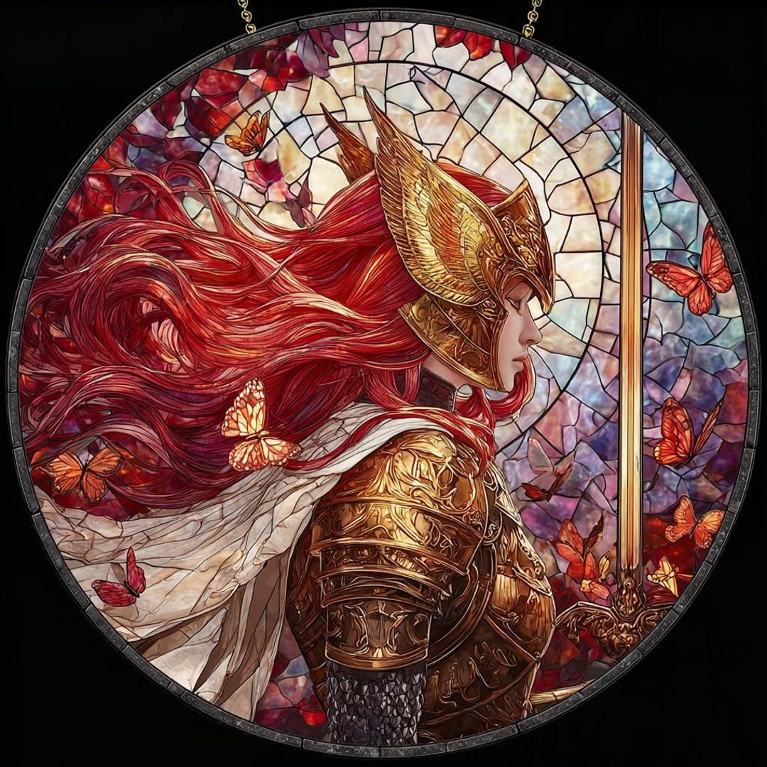 Malenia Blade of Miquella Stained Glass Suncatcher, Elden-inspired ...