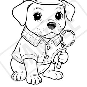Coloring With Lyra | Lab Puppy Coloring Book for Kids | Printable Dog ...