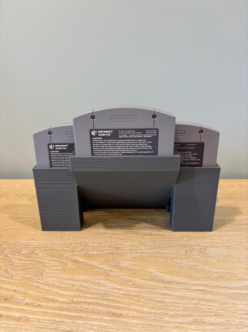 N64 Tiered Game Stand Display Shelf: Staggered Retro Gaming Organizer ...