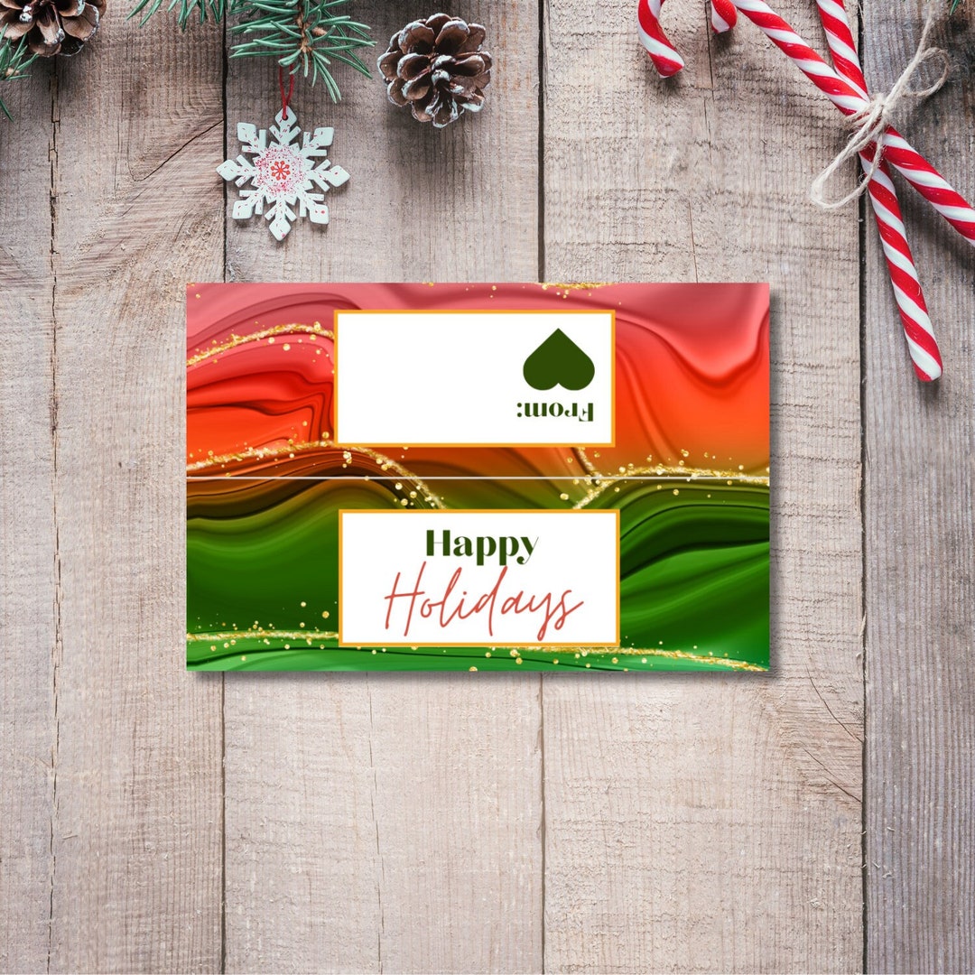 Happy Holidays Printable Bag Toppers, Christmas Cookies Baggy Topper ...