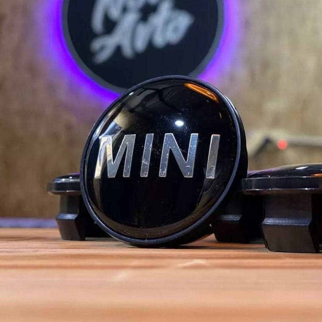 Black Mini Wheel Center Caps, 54 Mm Mini Wheel Center Caps, Mini Wheel ...