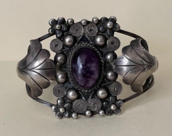 Mexican Silver 40s 50s Link Bracelet, Mexican Link Silver Clasp ...