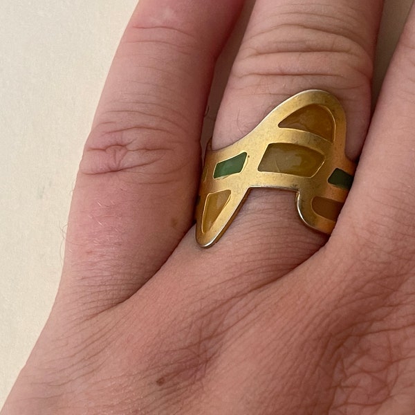 Stained Glass Ring - Etsy