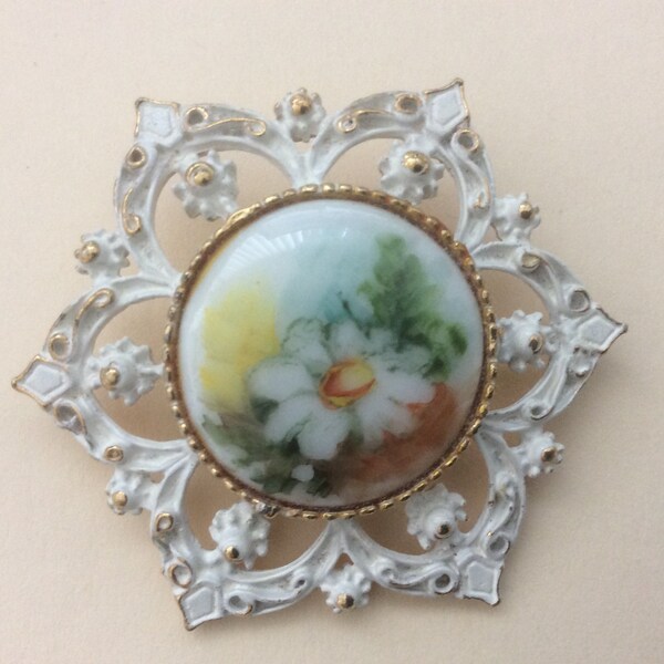 Porcelain Brooch - Etsy