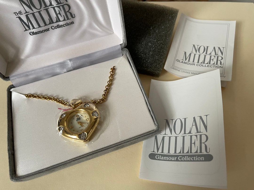Nolan Miller Gold Plated Glamour Collection Clear Rhinestone Heart ...