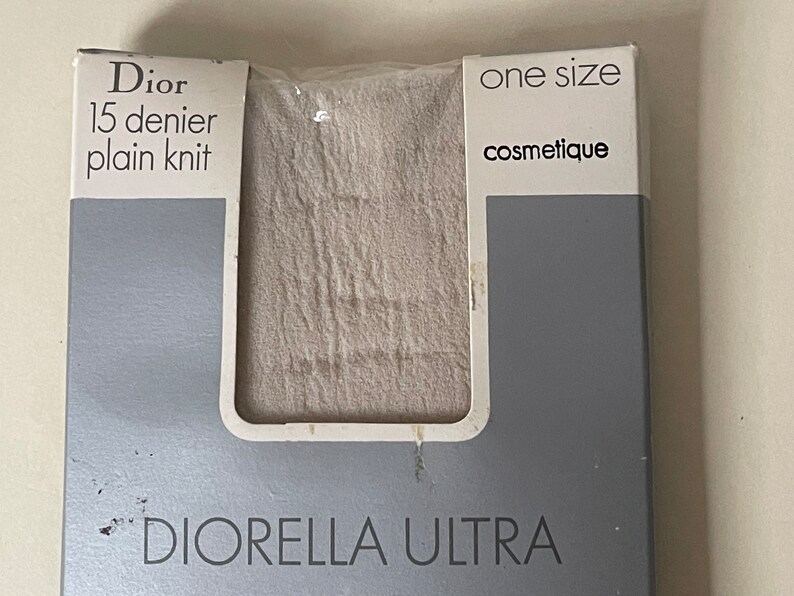 Christian Dior Diorella Ultra Cosmetique Color Plain Knit Tights With ...